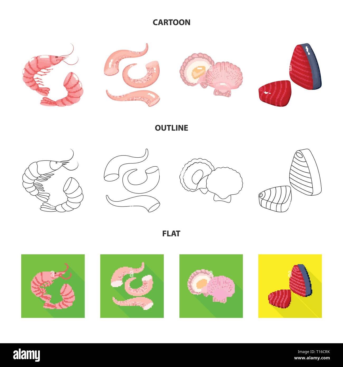 shrimp,octopus,jellyfish,salmon,prawn,squid,fish,cute,tentacle,jelly ...