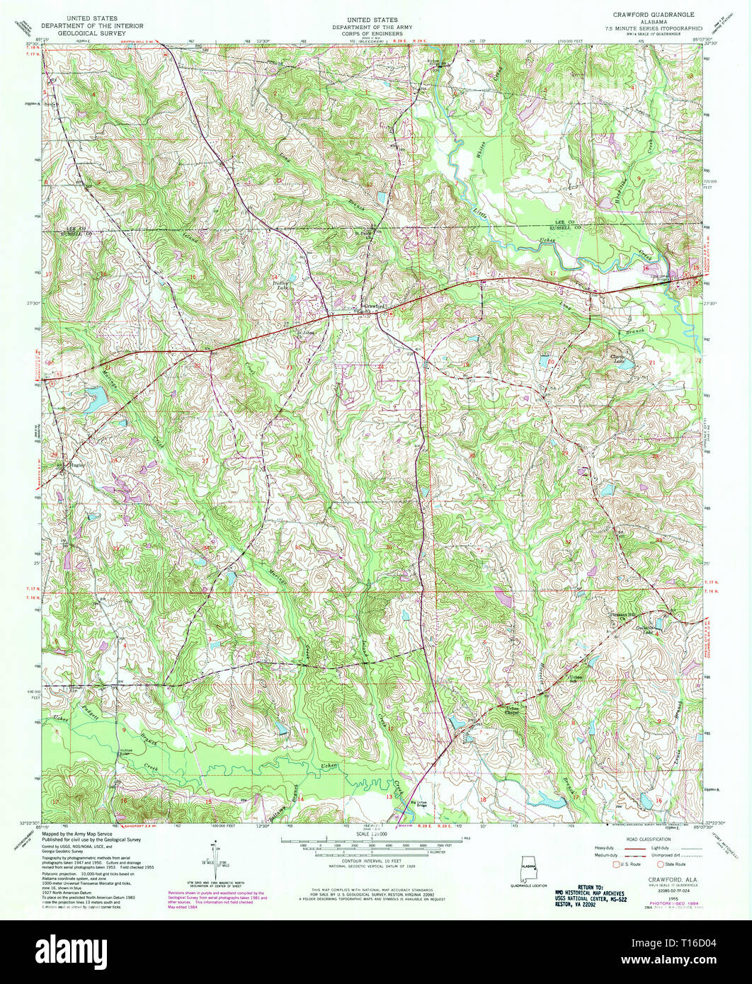 Map of crawford hi-res stock photography and images - Alamy