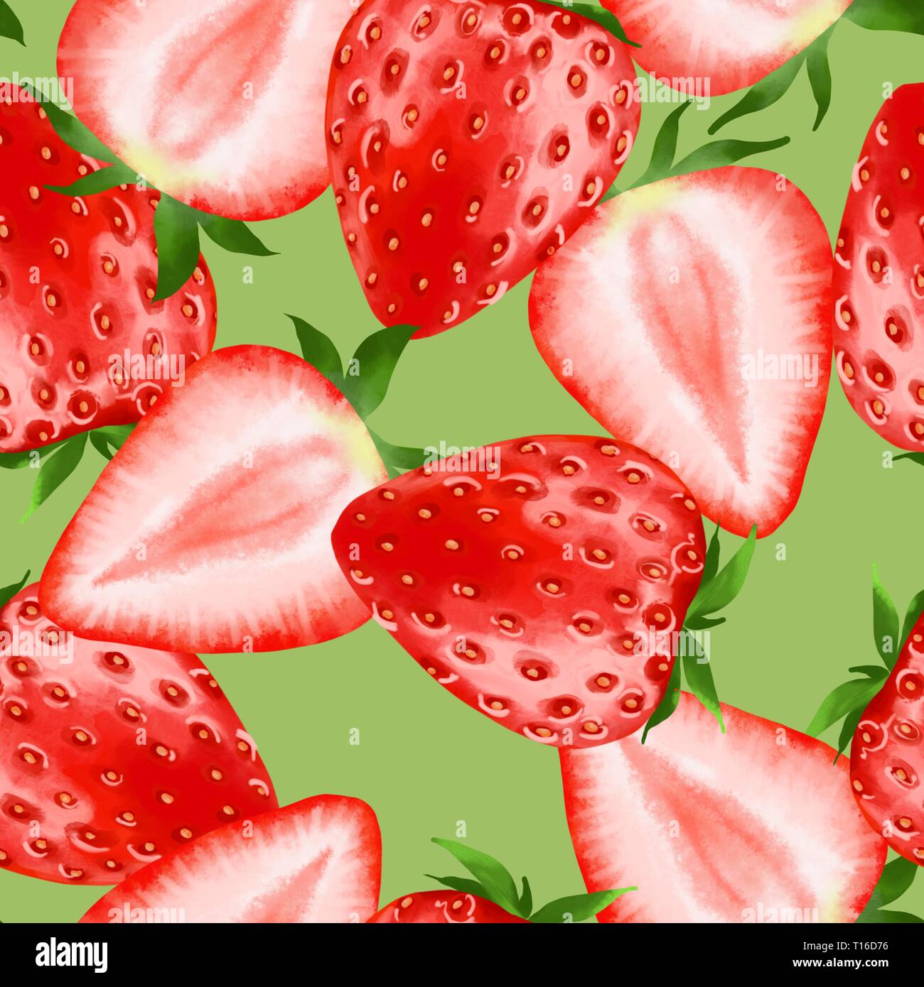 Strawberry print hi-res stock photography and images - Alamy