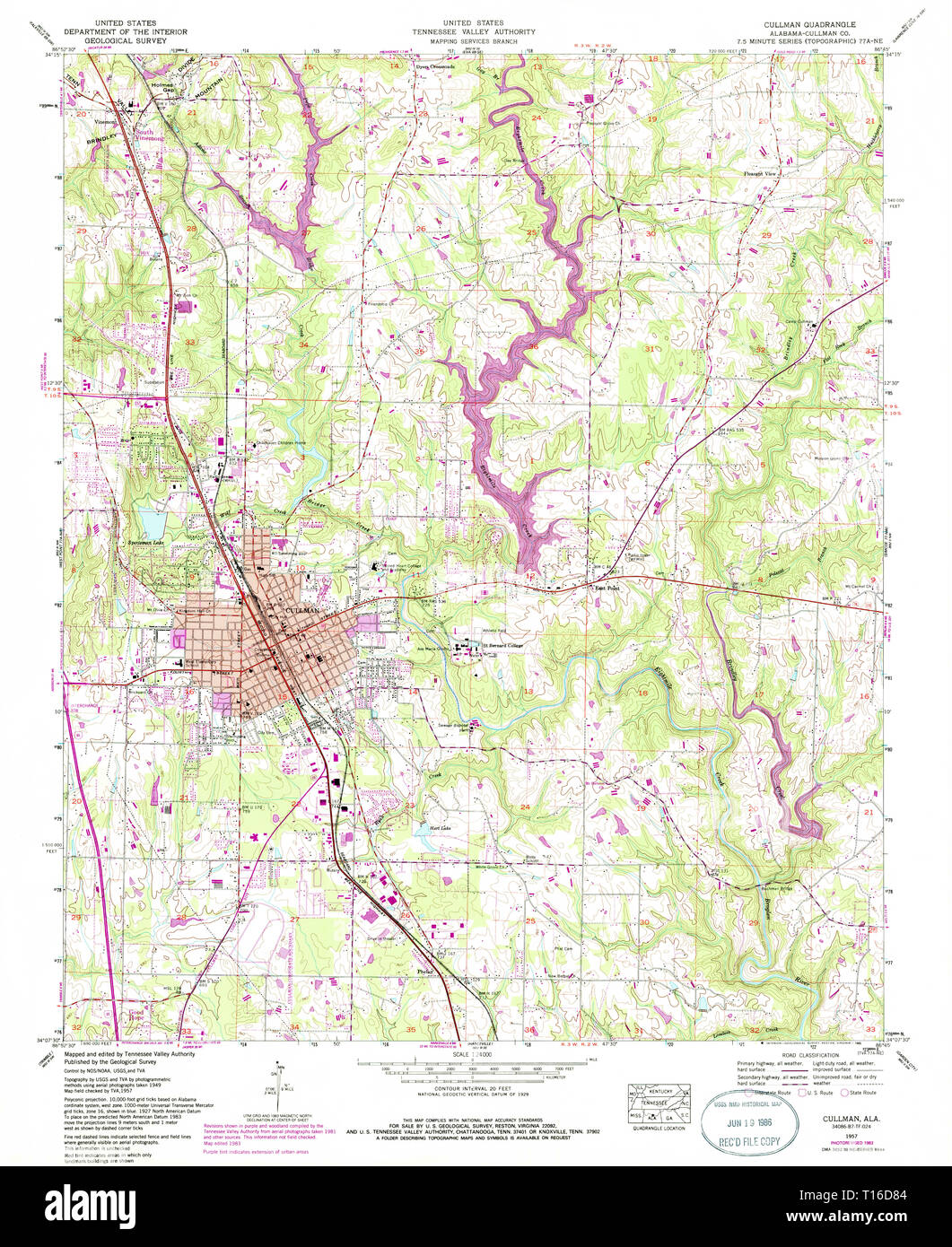 Map of cullman hi-res stock photography and images - Alamy
