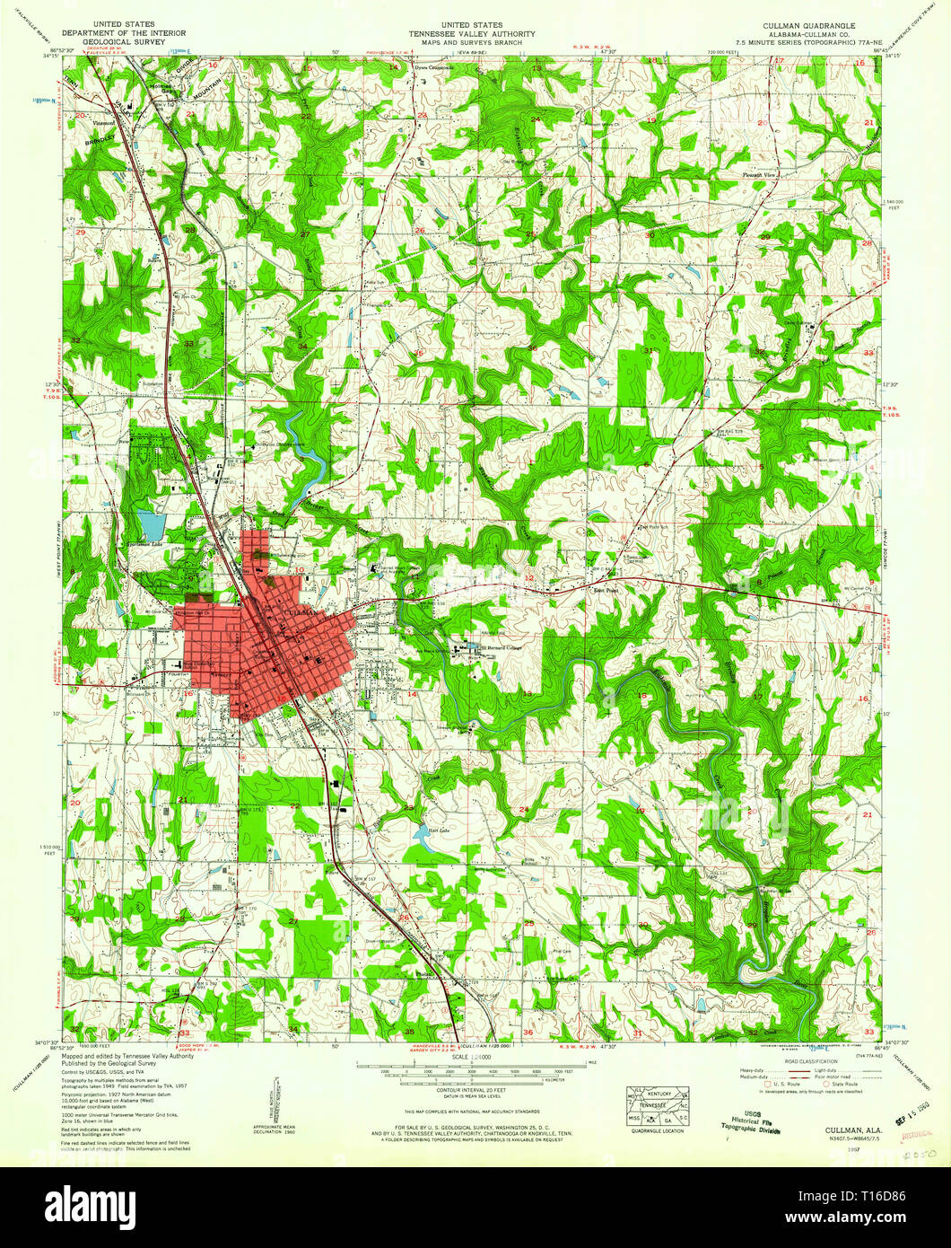 Map of cullman hi-res stock photography and images - Alamy