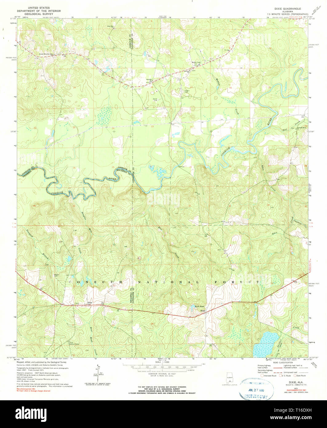 Dixie map hi-res stock photography and images - Alamy