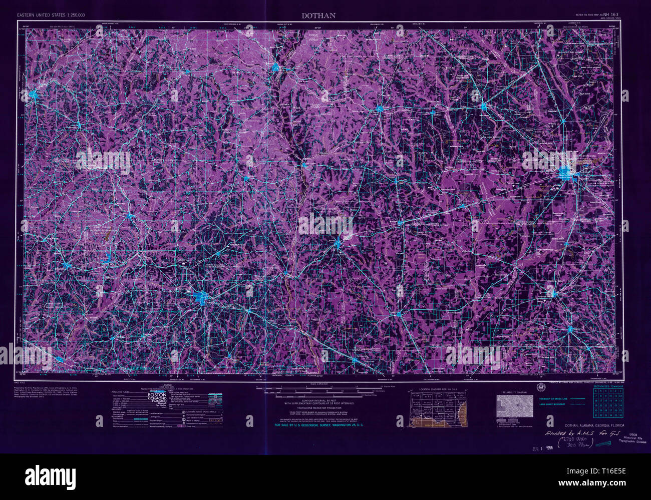 Map of dothan hi-res stock photography and images - Alamy