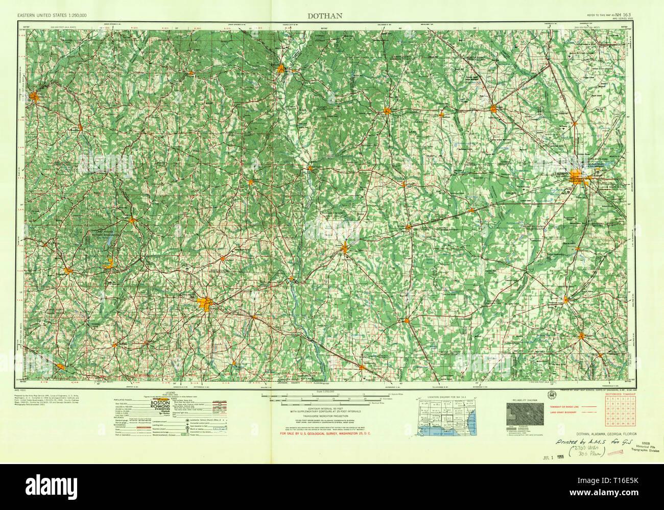 Map of dothan hi-res stock photography and images - Alamy