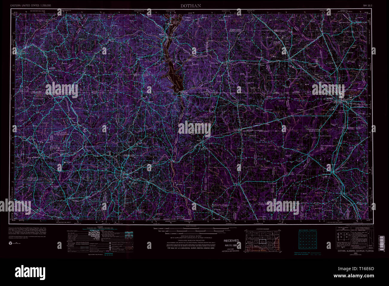 Map of dothan hi-res stock photography and images - Alamy