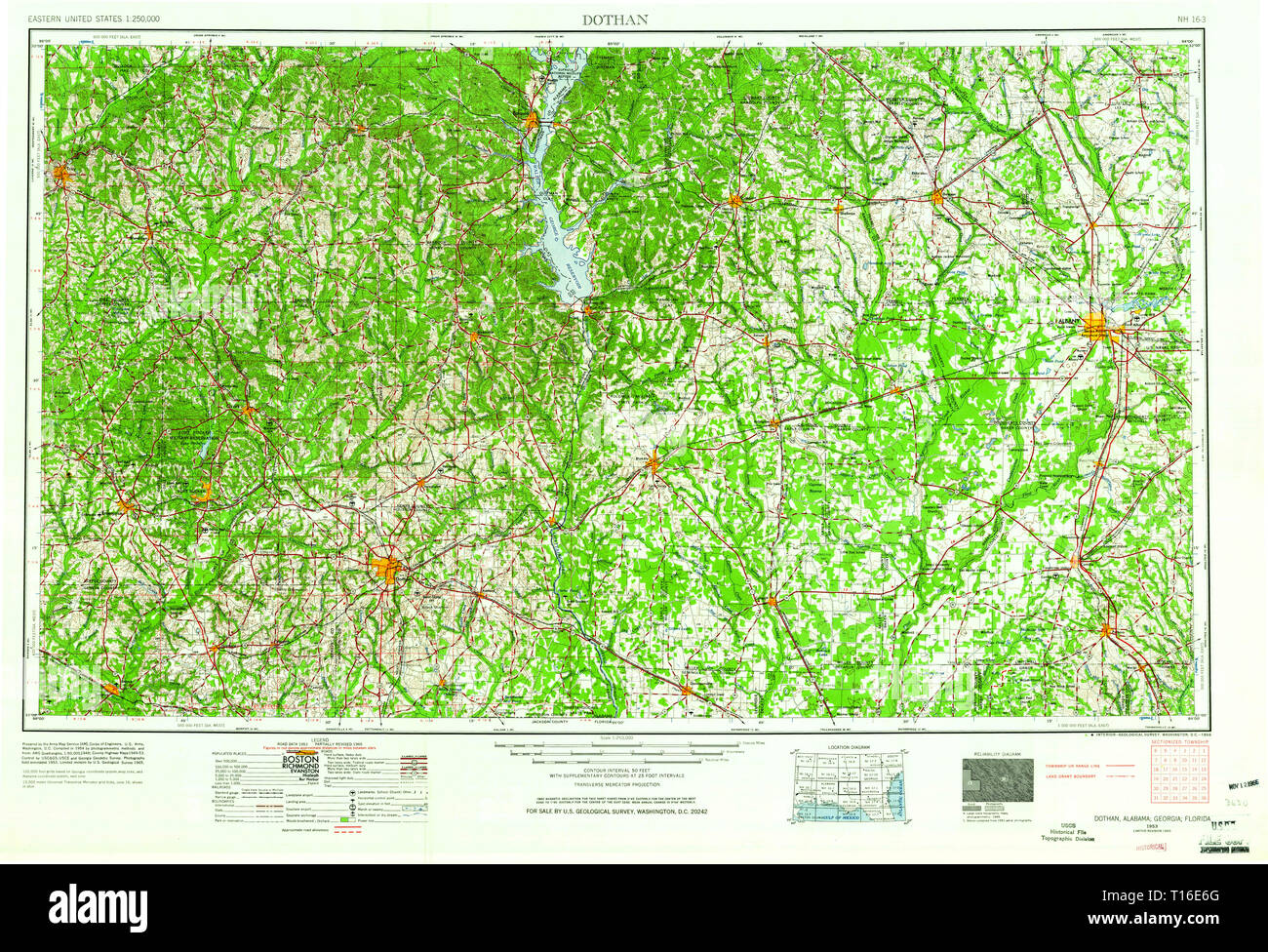 Map of dothan hi-res stock photography and images - Alamy