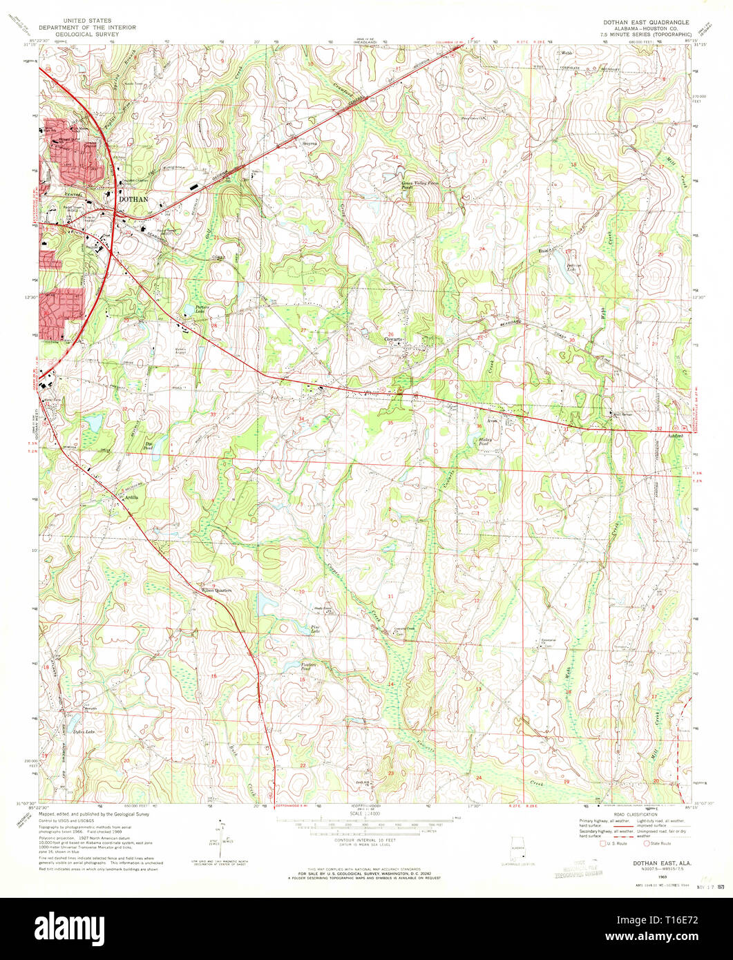 Map of dothan hi-res stock photography and images - Alamy