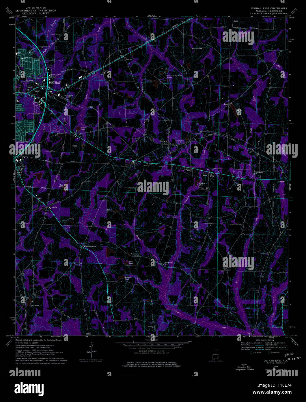 Map of dothan hi-res stock photography and images - Alamy