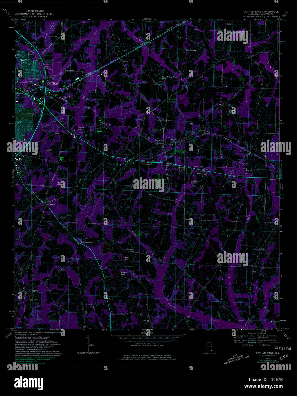 Map of dothan hi-res stock photography and images - Alamy