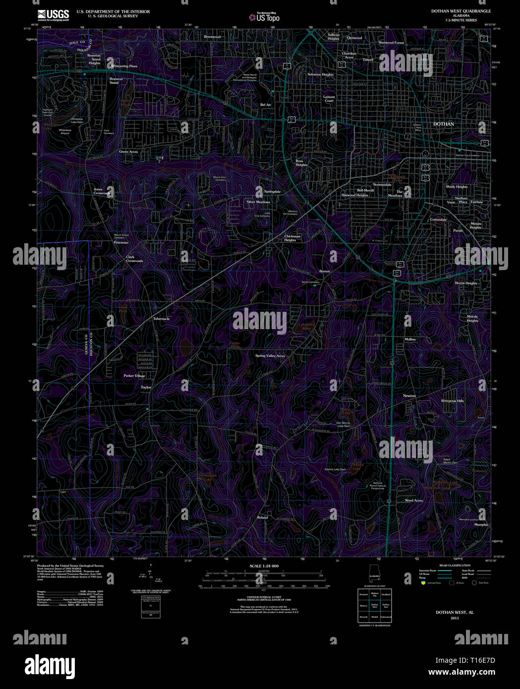 Map of dothan hi-res stock photography and images - Alamy