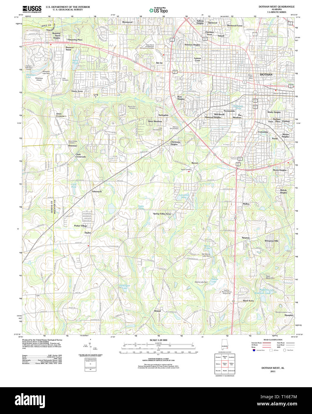 Map of dothan hi-res stock photography and images - Alamy