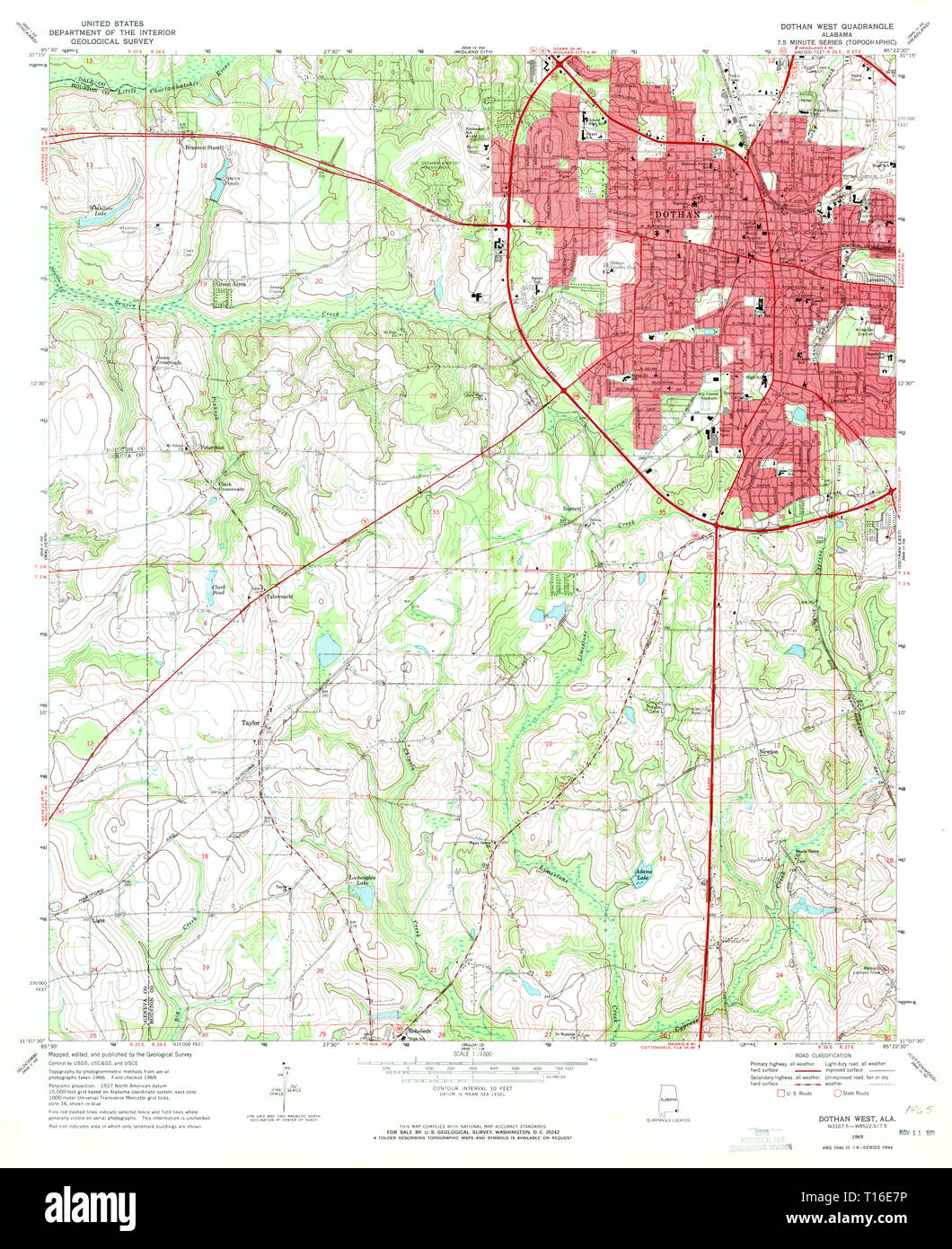 Map of dothan hi-res stock photography and images - Alamy