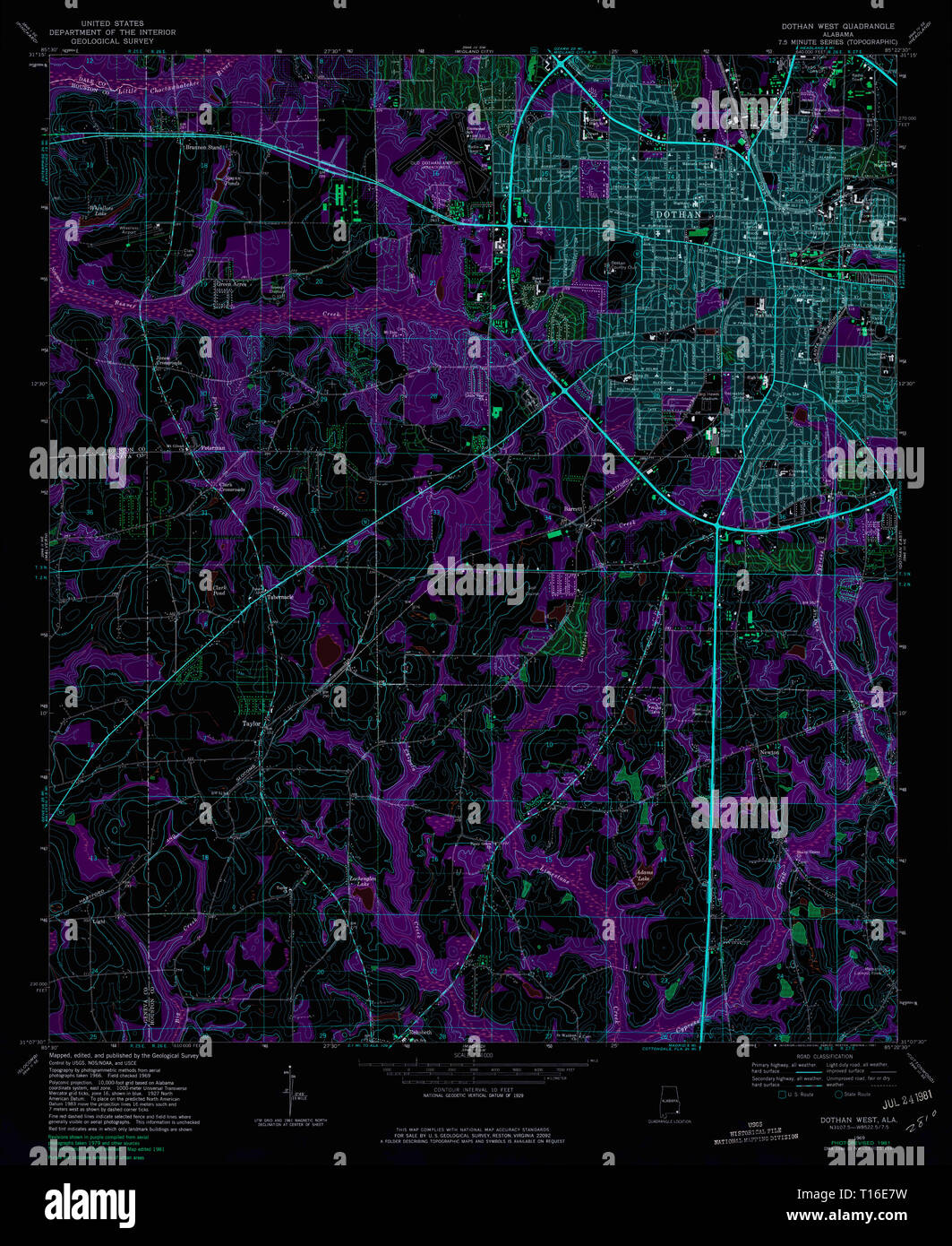 Dothan map hi-res stock photography and images - Alamy