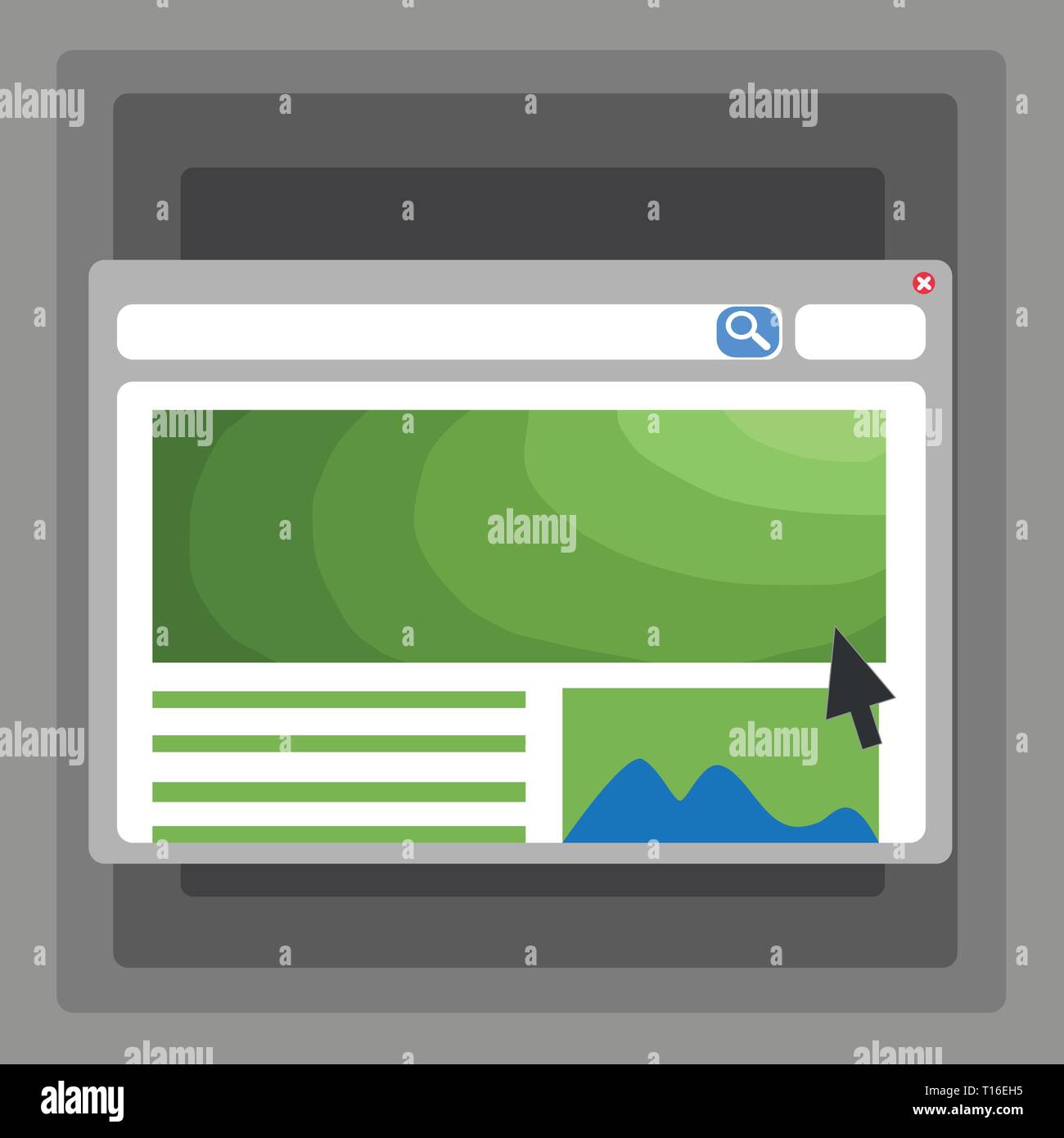 Blank Template of Pastel Colorful Website Layout Design for Homepage ...