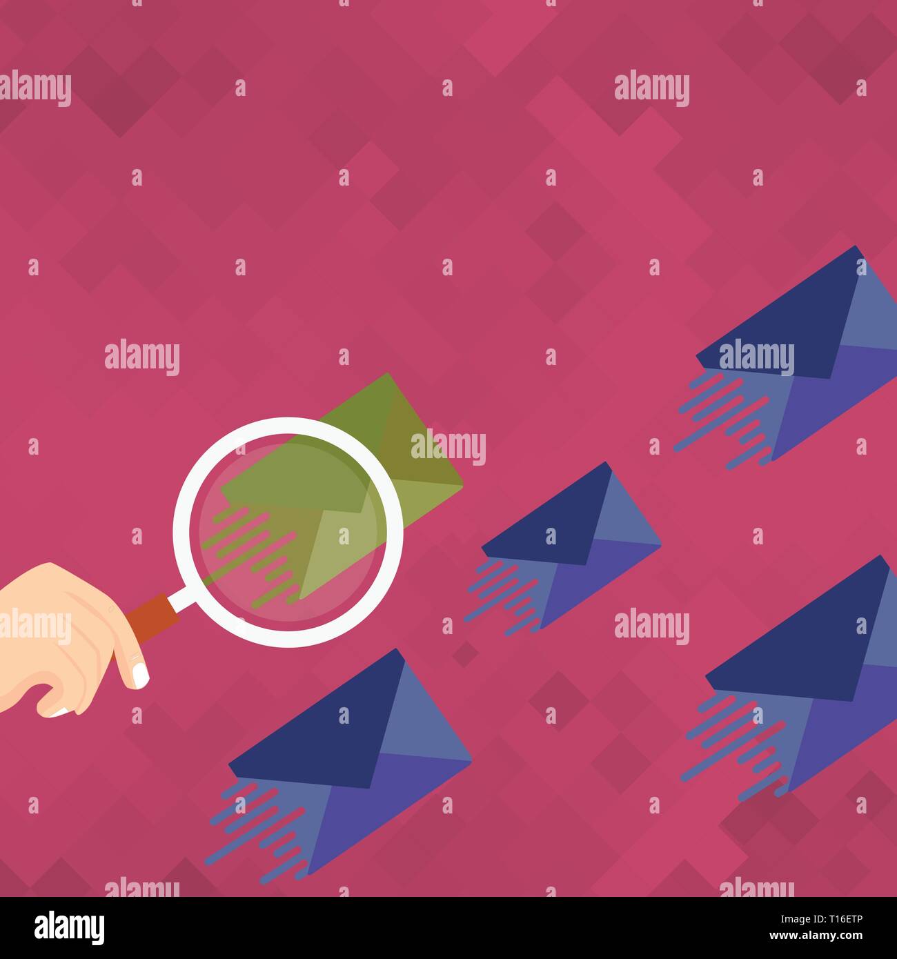 Magnifier on stand Stock Vector Images - Alamy