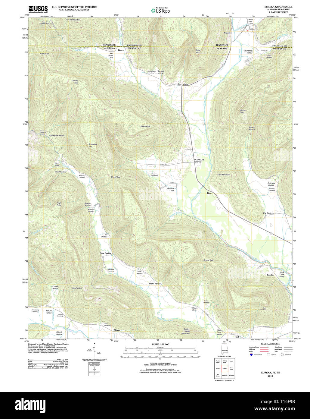 Eureka map hi-res stock photography and images - Alamy