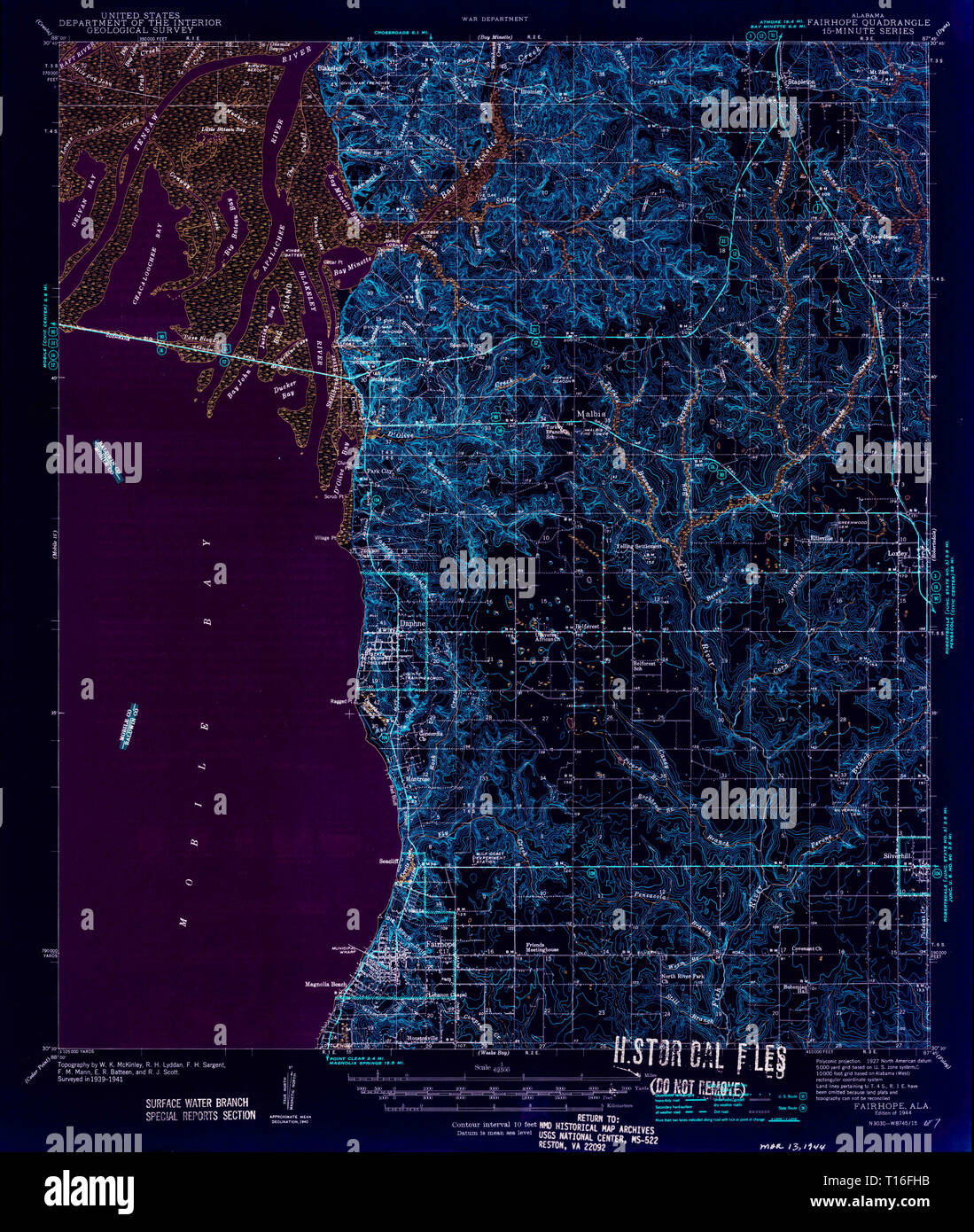 Map of fairhope hi-res stock photography and images - Alamy