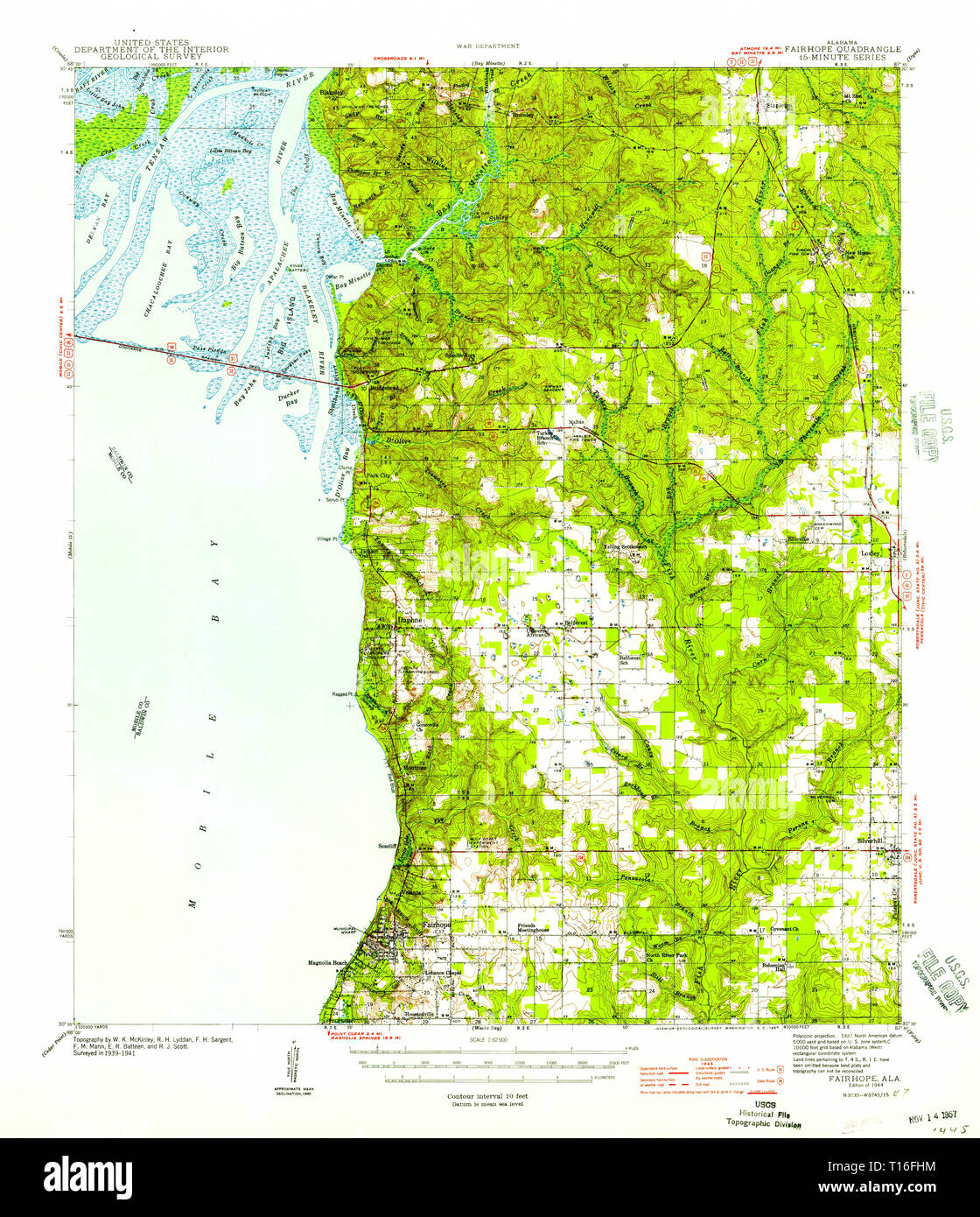 Map of fairhope hi-res stock photography and images - Alamy