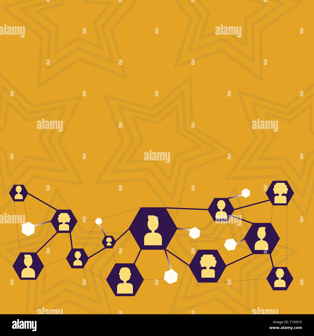 Online Chat Head Icons with Avatar and Connecting Lines for Networking ...