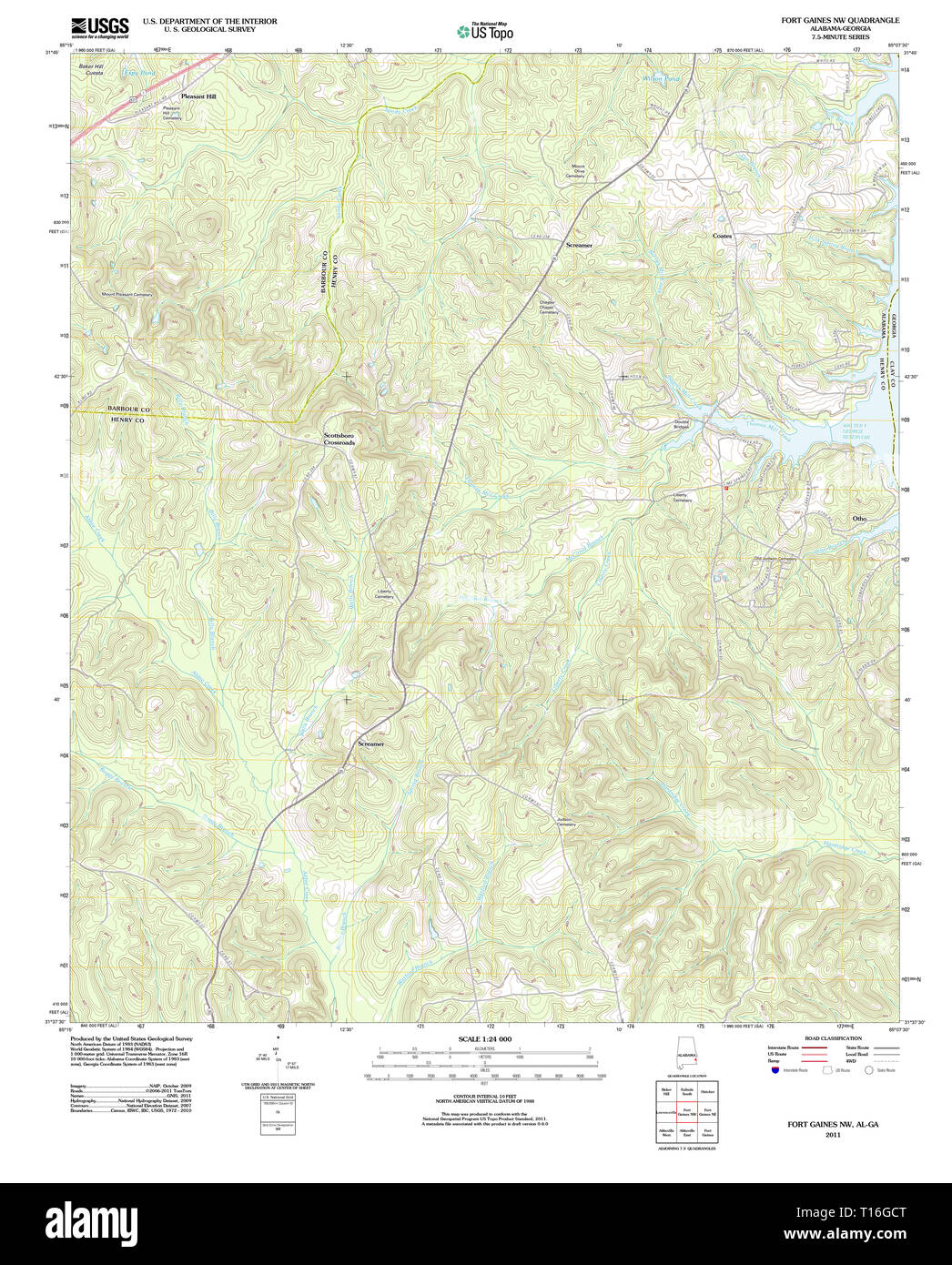 Map of gaines hi-res stock photography and images - Alamy