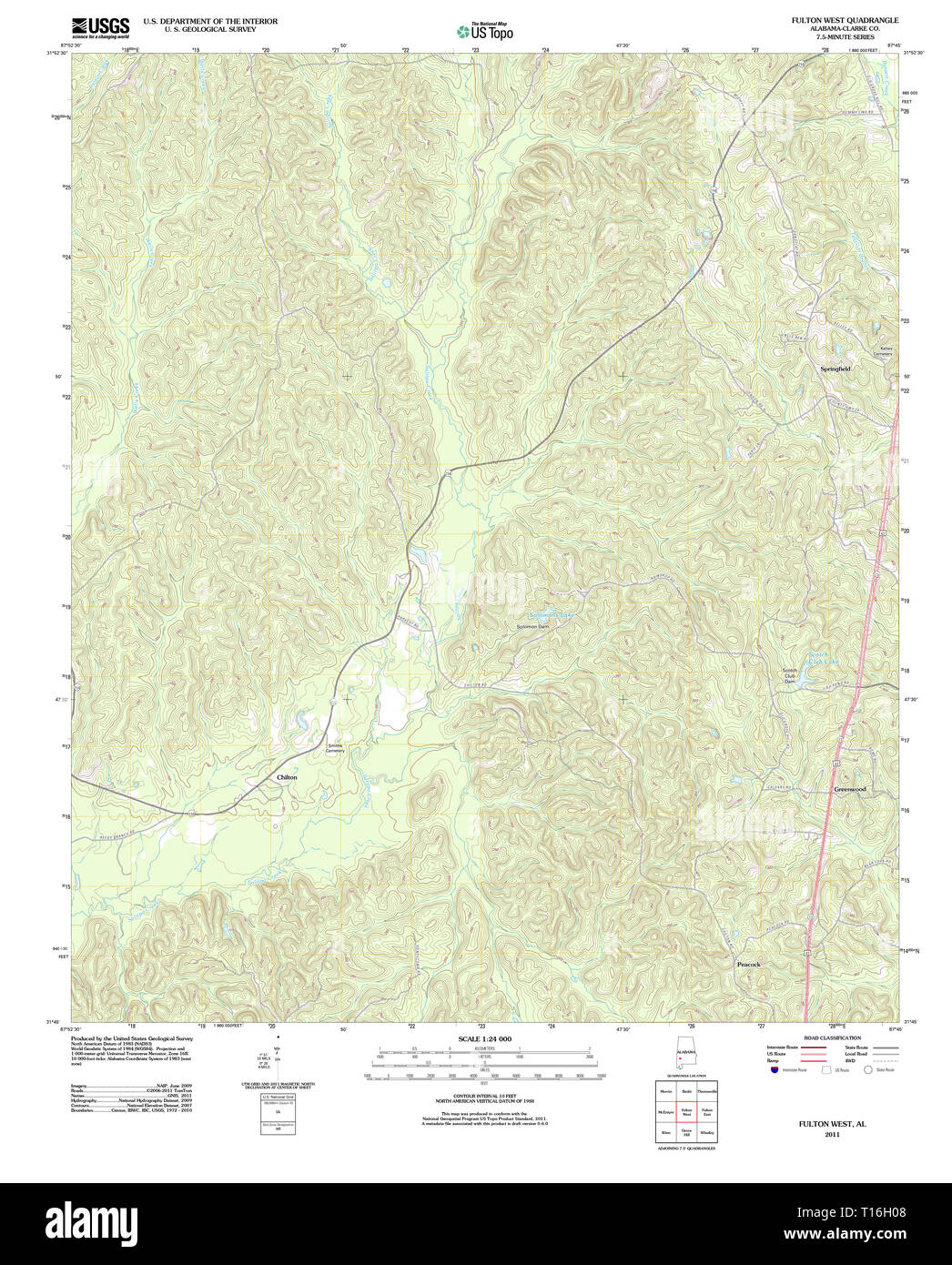 Map of fulton hi-res stock photography and images - Alamy