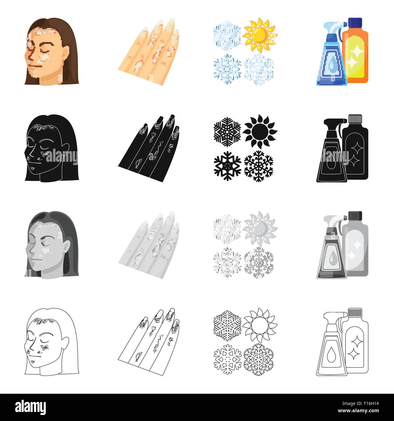 Detergent burn Stock Vector Images - Alamy