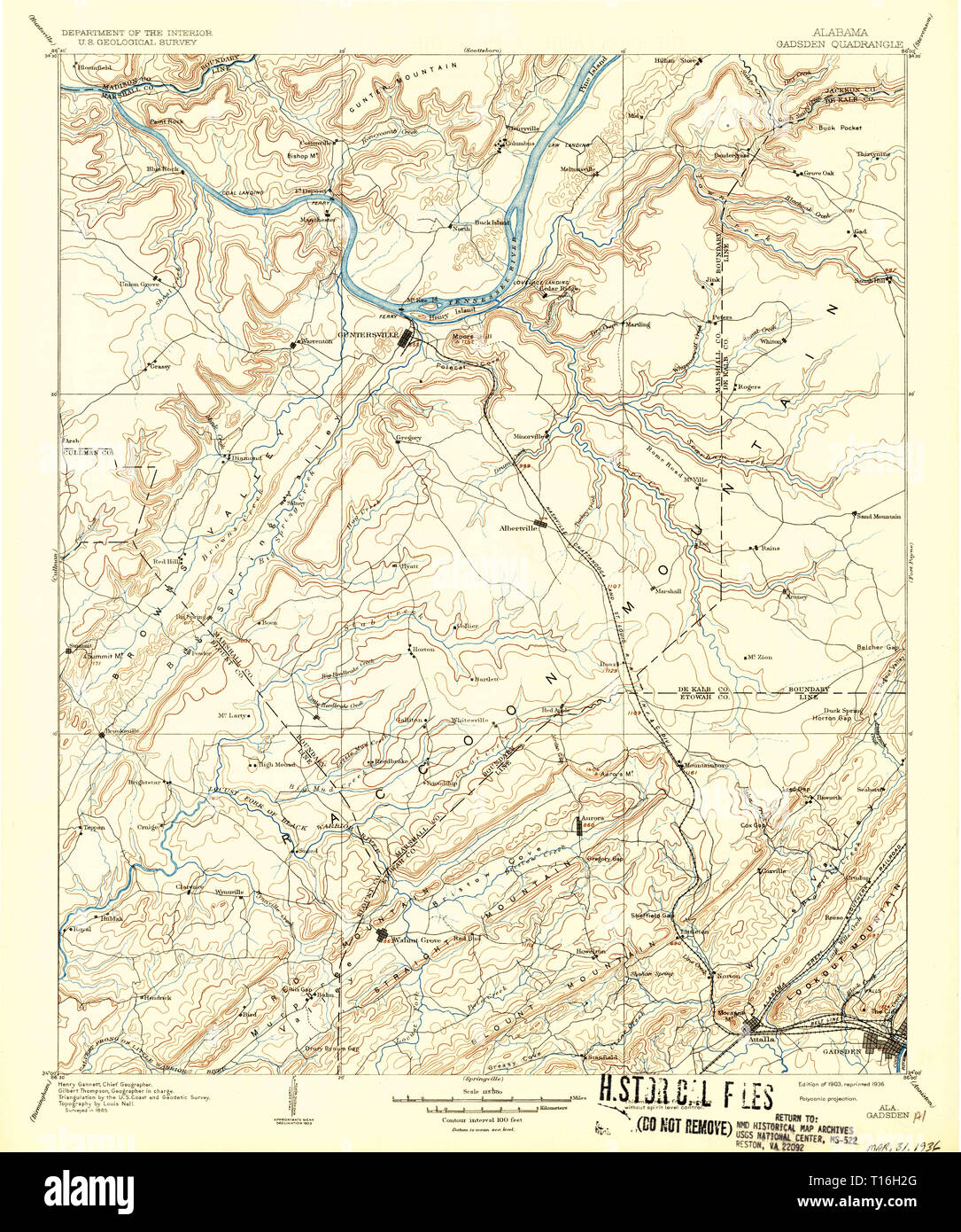 Map Of Gadsden High Resolution Stock Photography and Images - Alamy