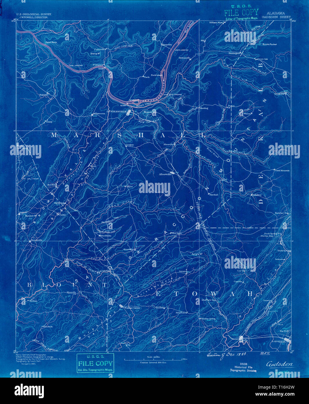 Gadsden alabama map hi-res stock photography and images - Alamy