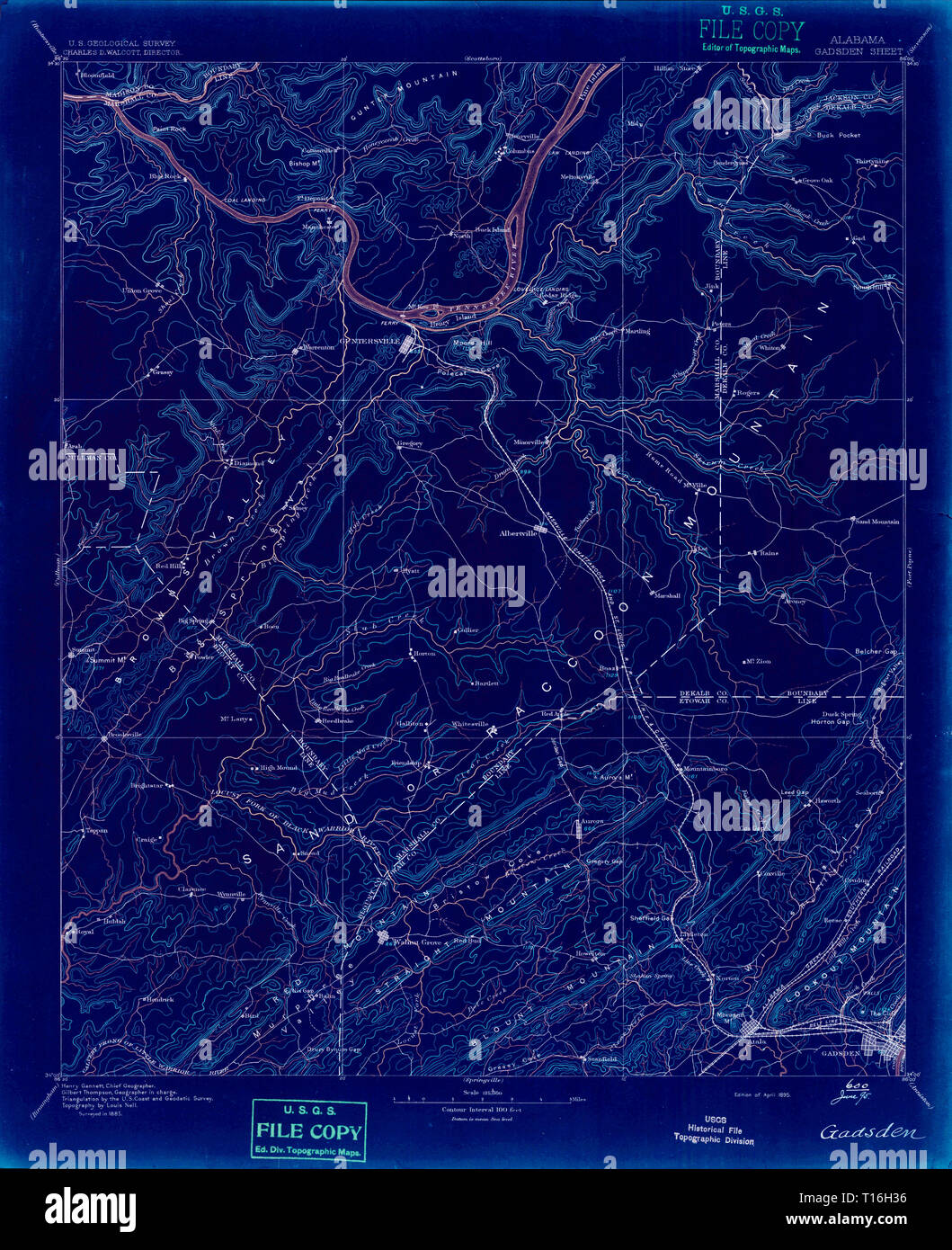 Gadsden alabama map hi-res stock photography and images - Alamy