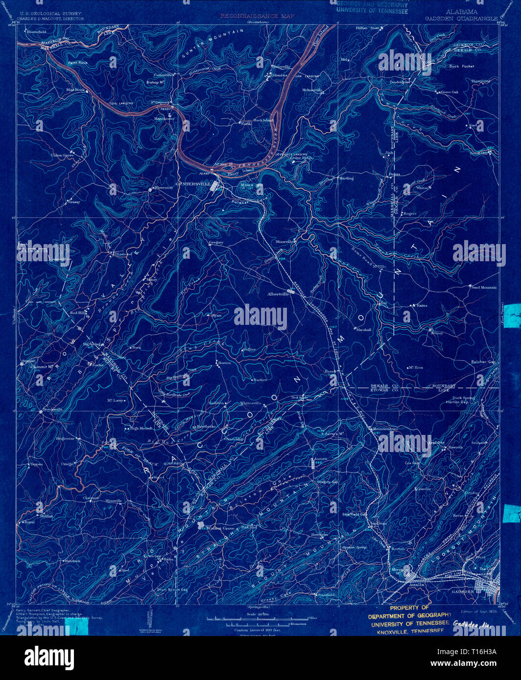 Gadsden alabama map hi-res stock photography and images - Alamy