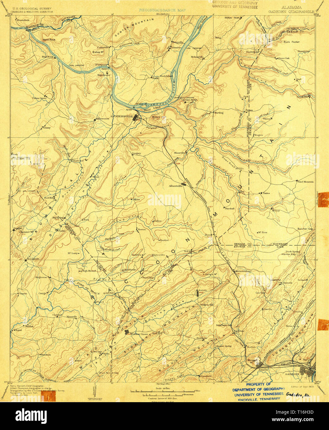 Gadsden alabama map hi-res stock photography and images - Alamy