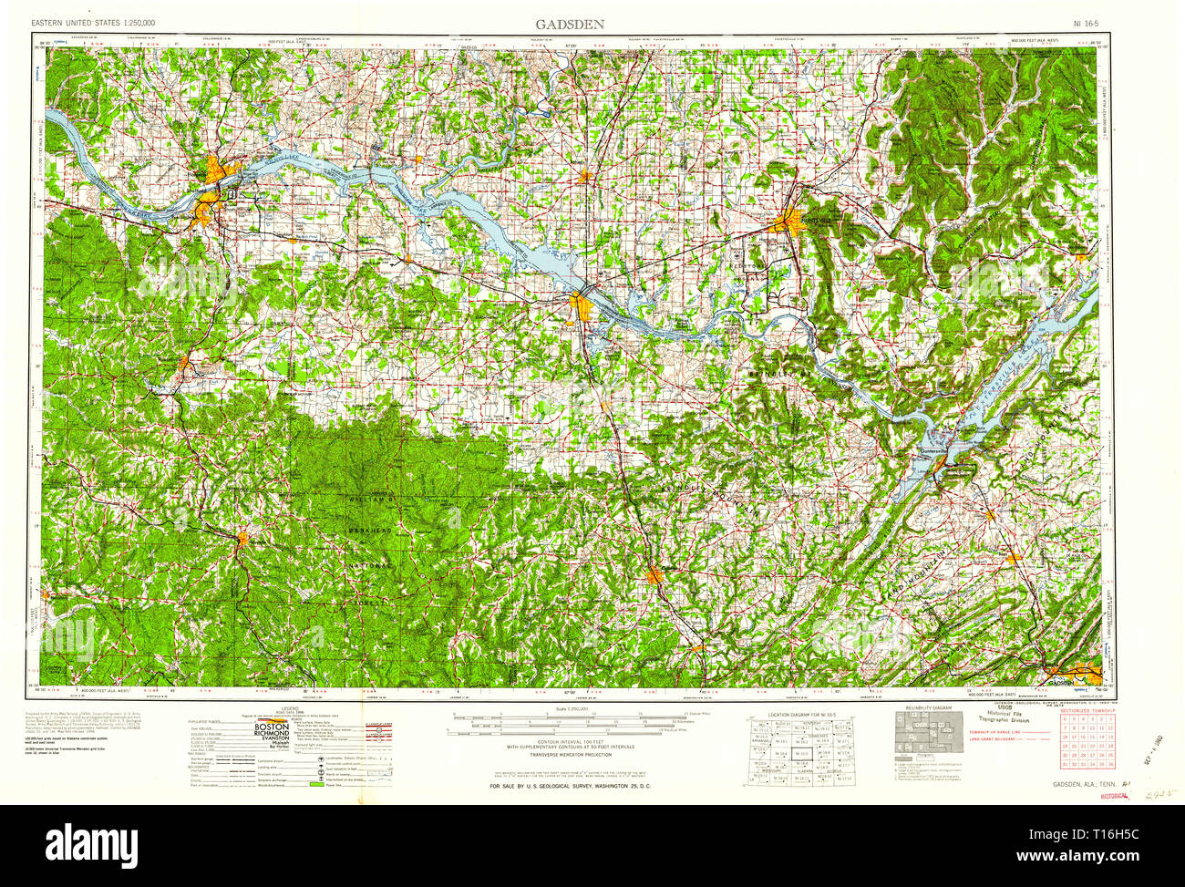 Gadsden map hi-res stock photography and images - Alamy
