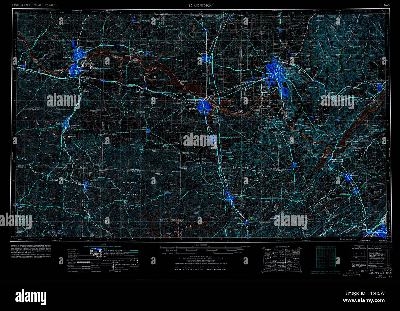 Gadsden alabama map hi-res stock photography and images - Alamy