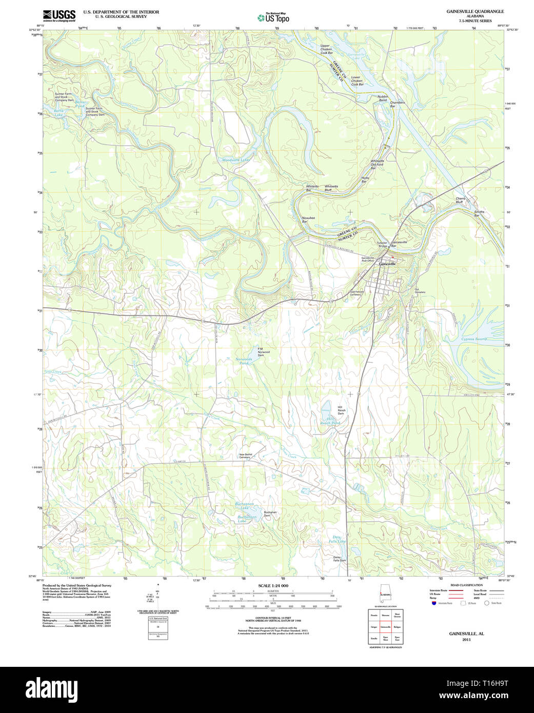 Map of gainesville hi-res stock photography and images - Alamy