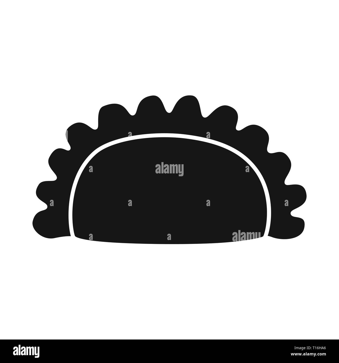 Vector illustration of pierogi and Russian logo. Set of pierogi and ...