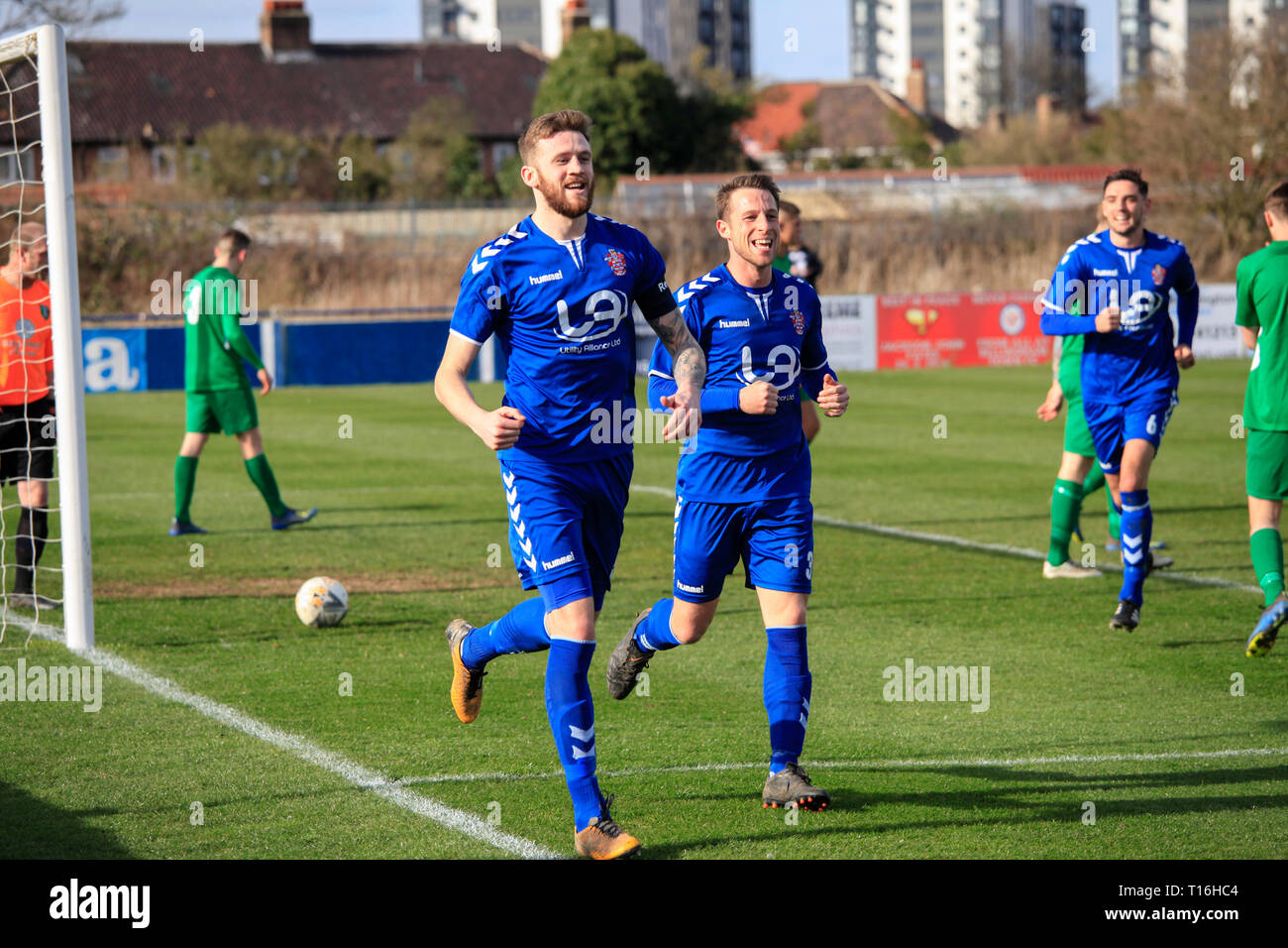 Local amateur football match between Billingham Town and Easington ...