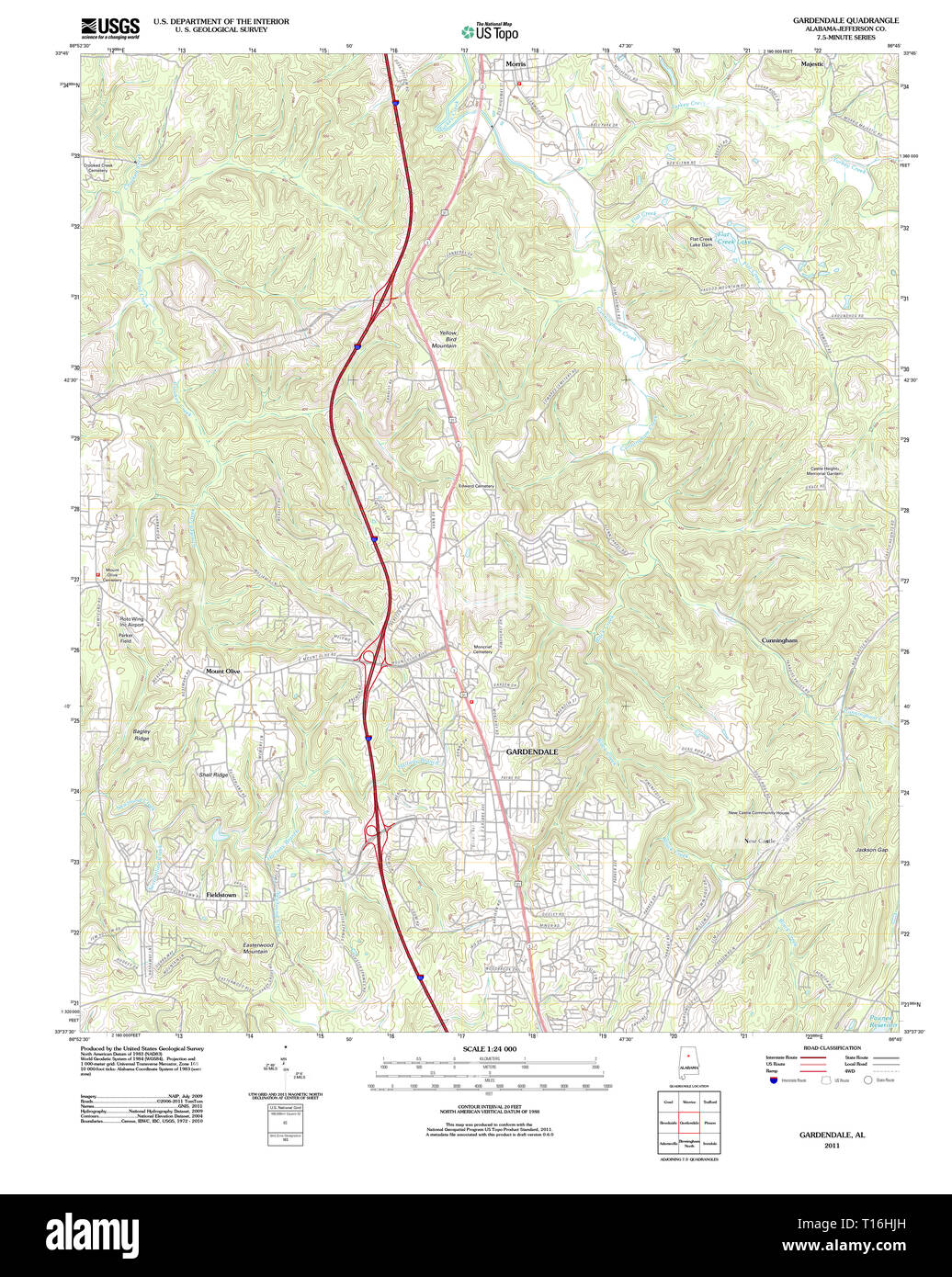 Map of gardendale hi-res stock photography and images - Alamy