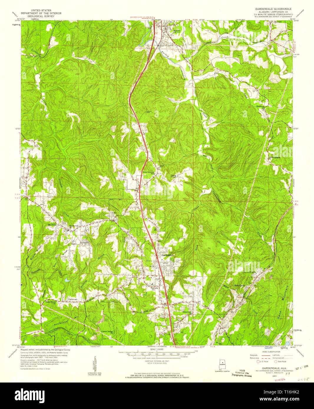 Map of gardendale hi-res stock photography and images - Alamy