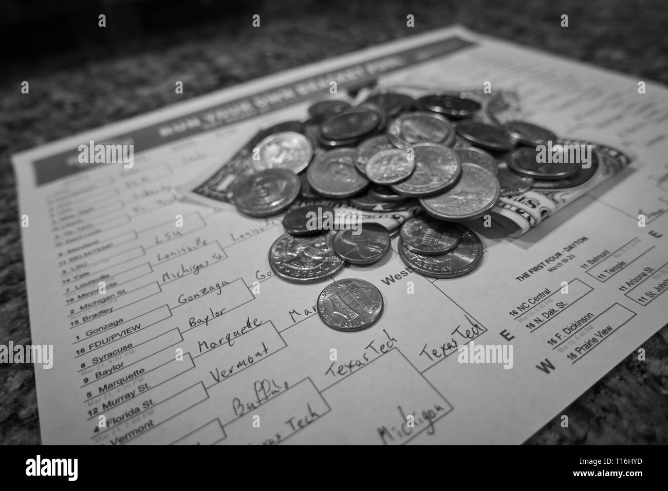 Ncaa tournament bracket hi-res stock photography and images - Alamy