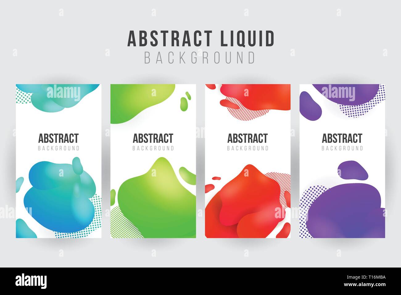 Abstract liquid banner background template. vector illustration Stock ...