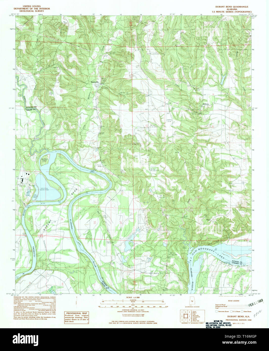 Map of durant hi-res stock photography and images - Alamy