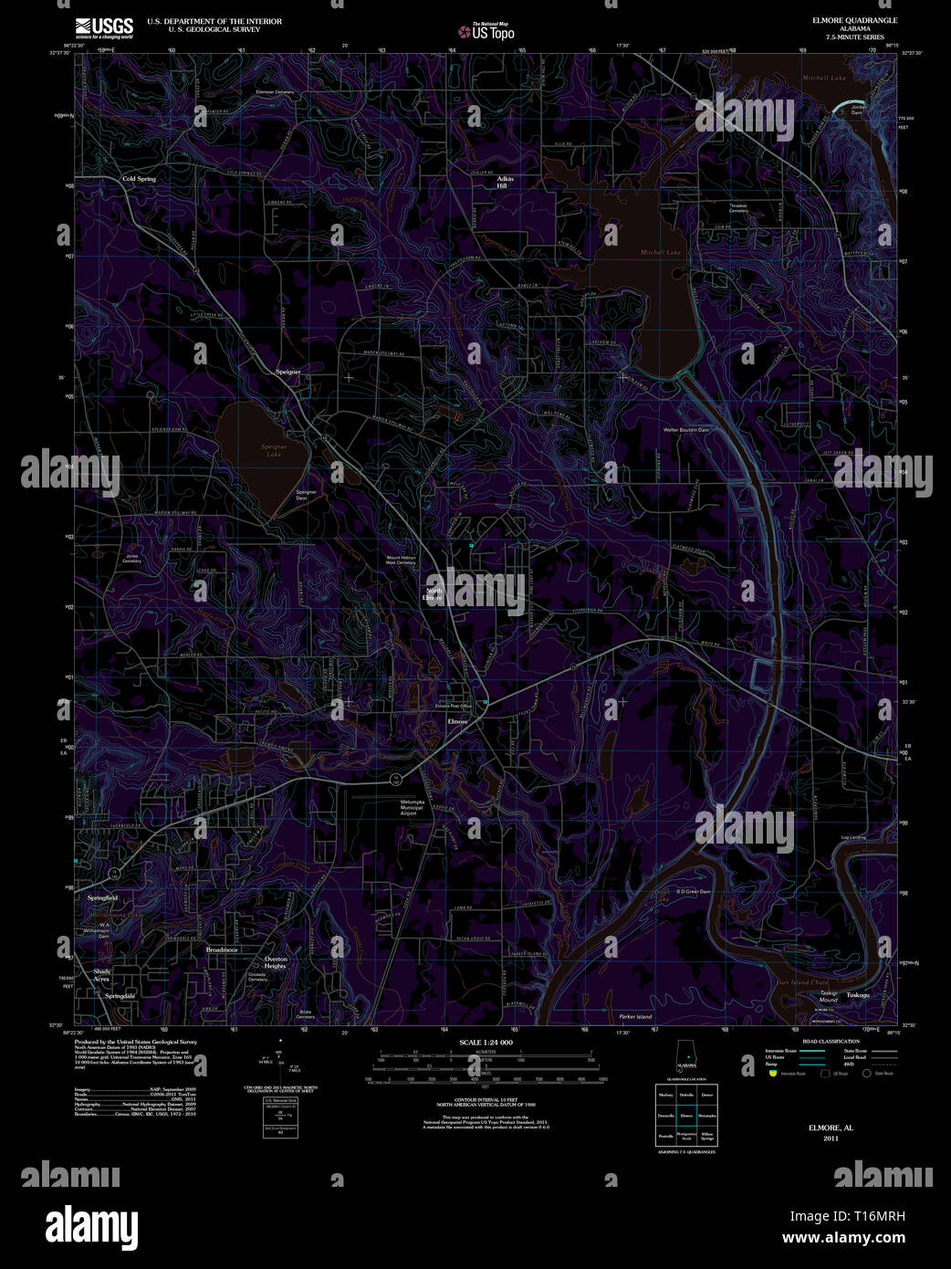 Map of elmore hi-res stock photography and images - Alamy