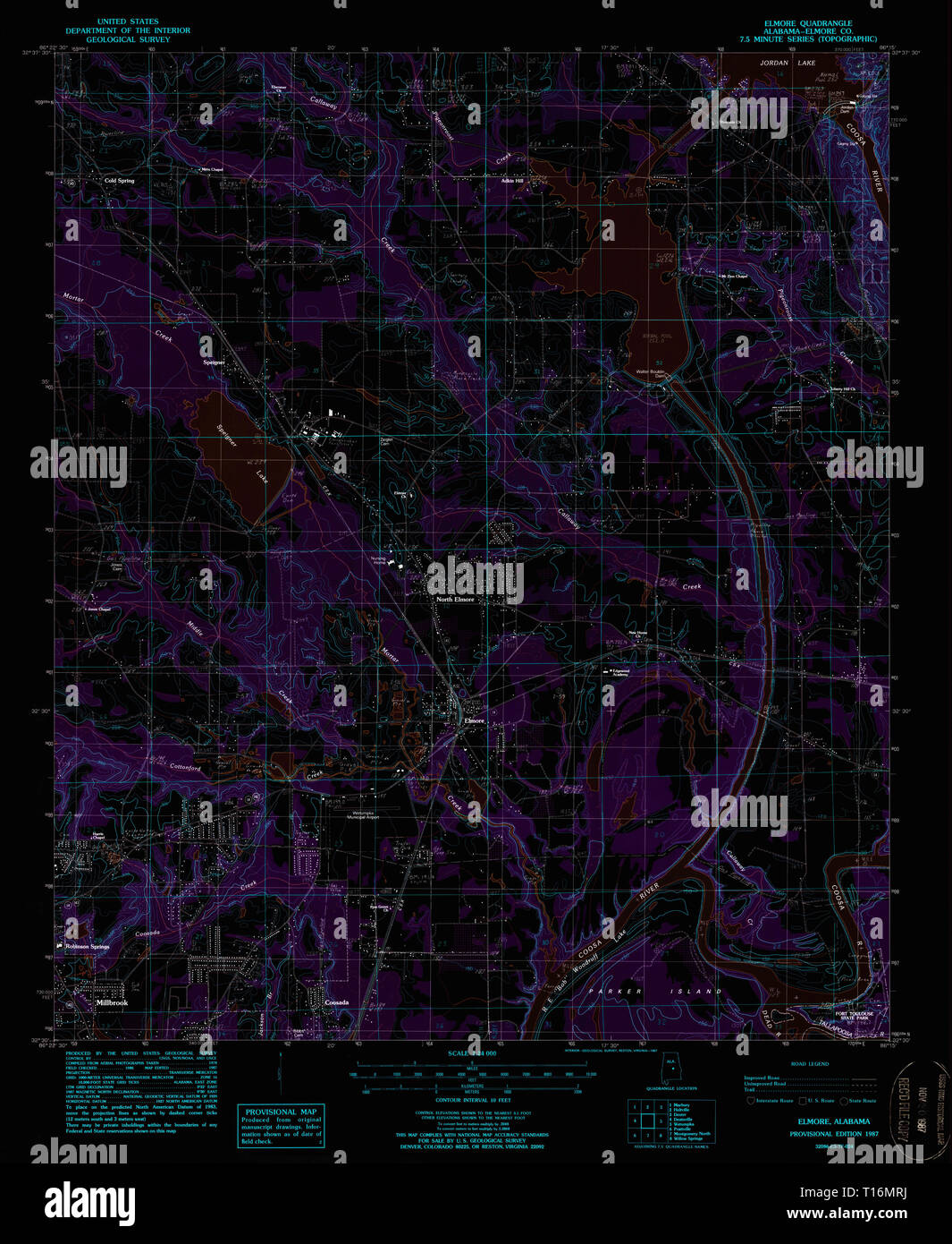 Elmore map hi-res stock photography and images - Alamy