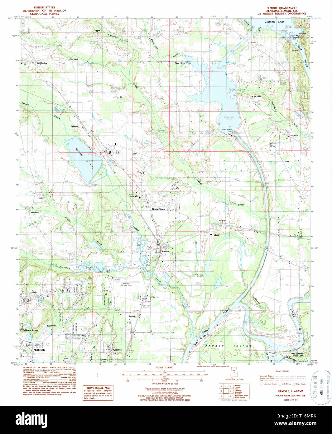 Map of elmore hi-res stock photography and images - Alamy