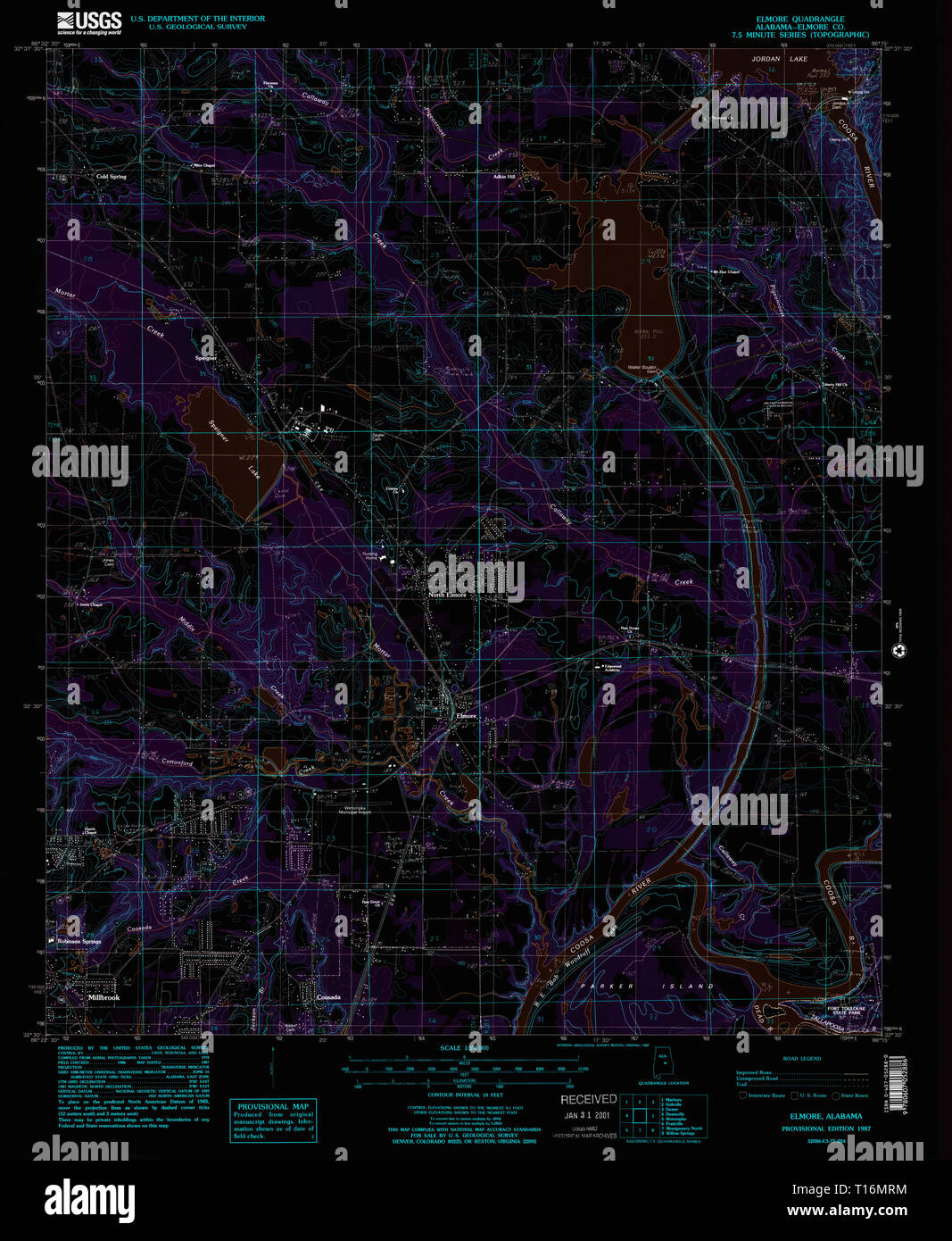 Elmore map hi-res stock photography and images - Alamy