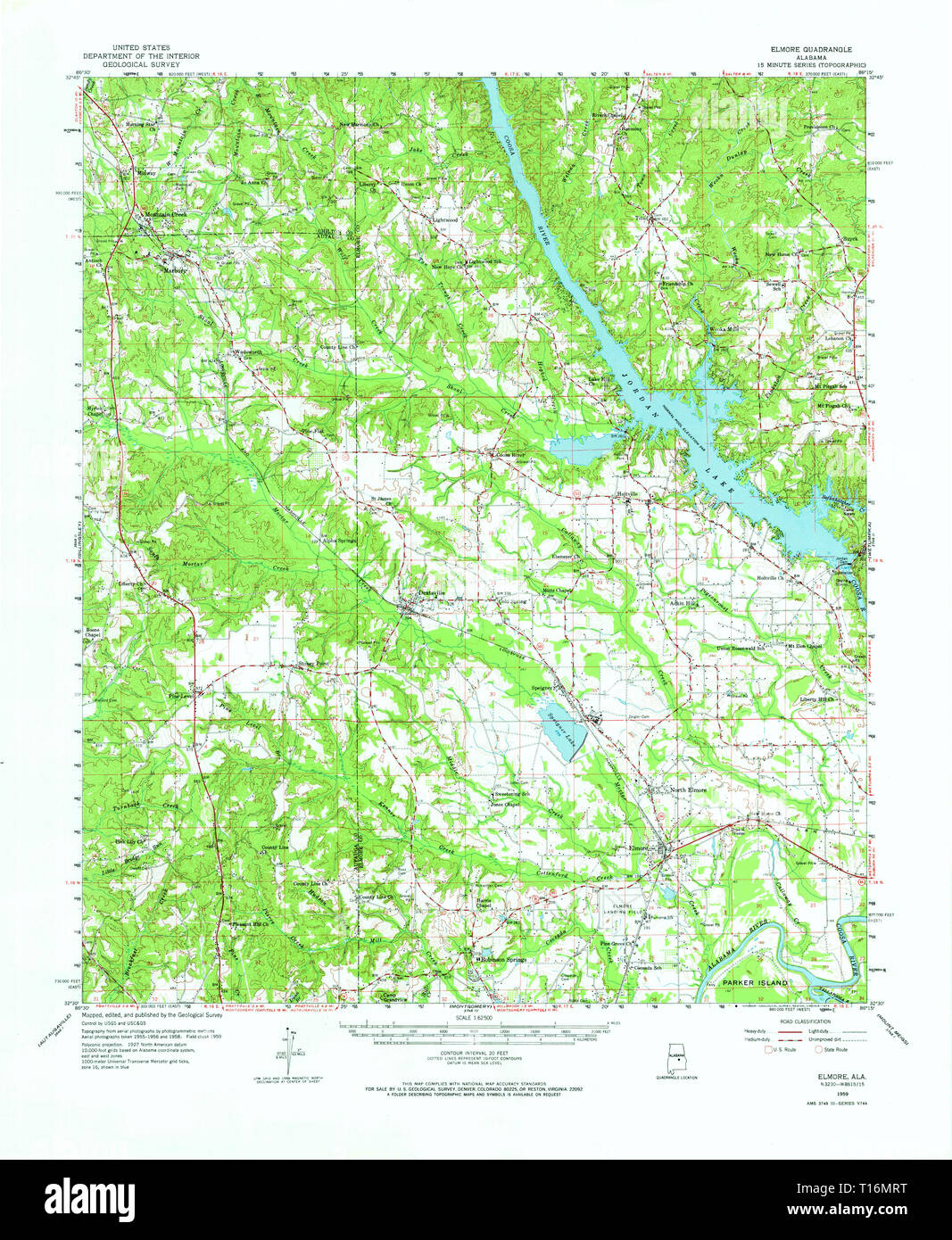 Map of elmore hi-res stock photography and images - Alamy