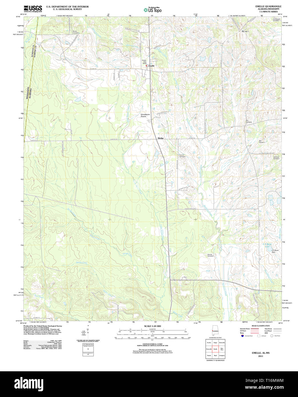 Geological map of alabama hi-res stock photography and images - Alamy