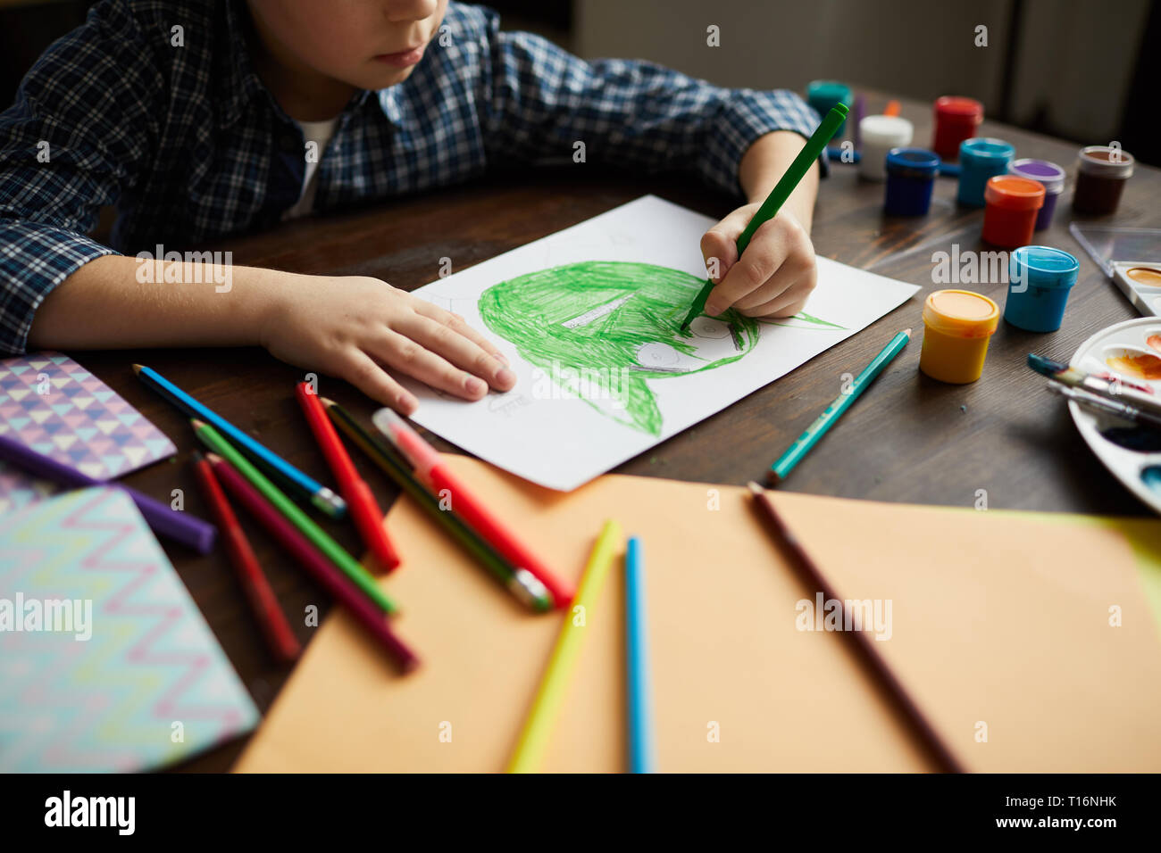 Childhood drawing monster hi-res stock photography and images - Alamy