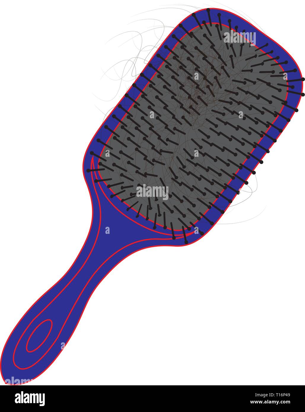 Brush Hair for hairstyling. Vector illustration on a white background ...