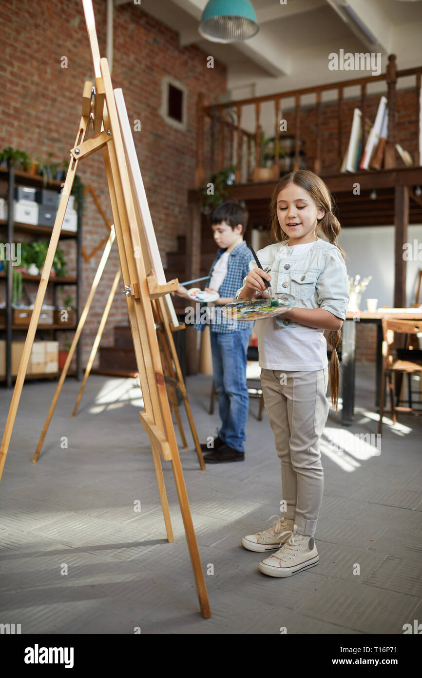 Cute Little Artist Stock Photo - Alamy